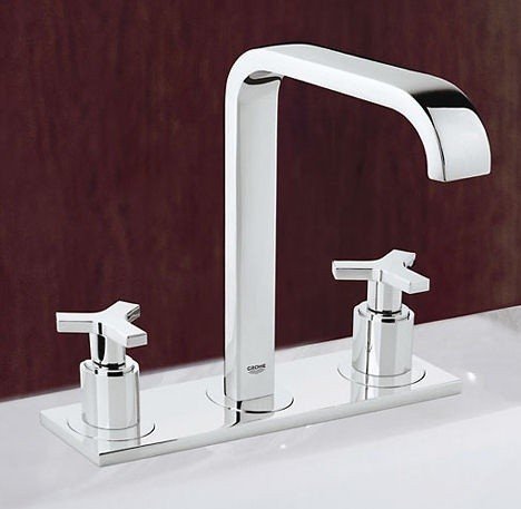 grohe allure 20143 000 Смеситель для раковины на три отверстия (хром ...