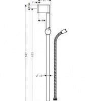 Hansgrohe Unica Crometta 27615000 Штанга для душа (хром), в магазине ...