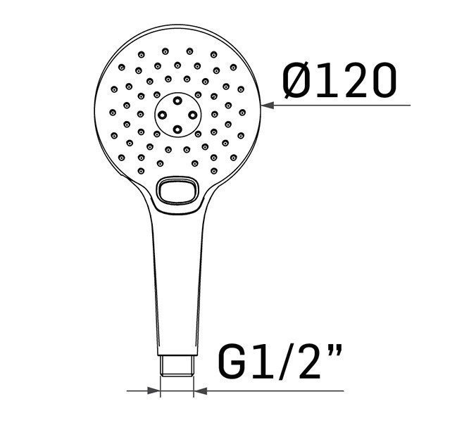 Mamoli SHOWER PROGRAM 2070001 Ручной душ 3 режима (хром), купить в ...