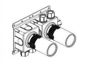 Dornbracht 35 526 970 90 xTOOL-корпус для скрытого монтажа с 2 ...