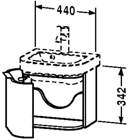 Duravit Happy D. HD 6283 Тумба подвесная, в магазине сантехники ...