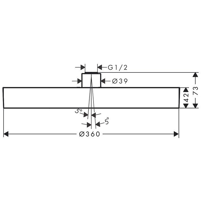 Hansgrohe Rainfinity 26231340 Верхний душ Ø 360 мм, в магазине ...