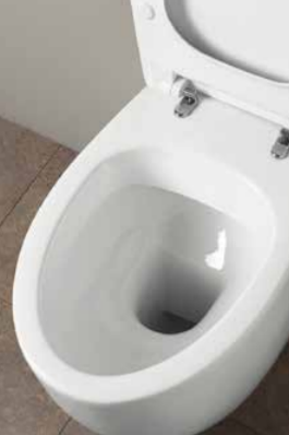 SIMAS BORMIO BR18 Унитаз подвесной, безободковый (белый), купить в магазине сантехники Сантехмаг.Ру