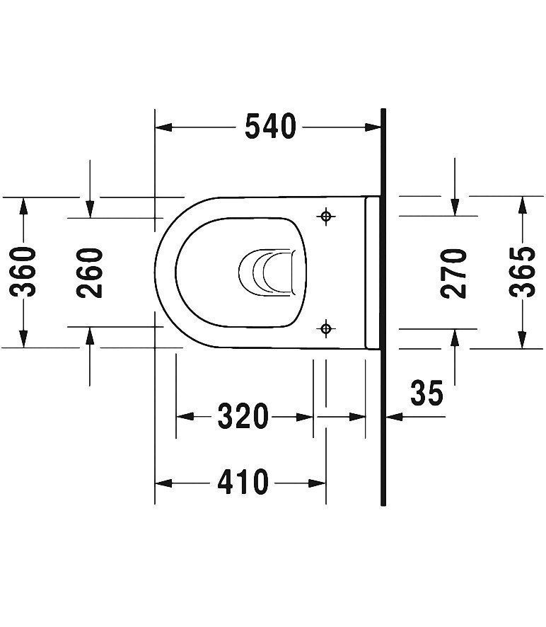 Duravit Rimless® Starck 3 252709 00 00 Унитаз подвесной (белый), купить ...