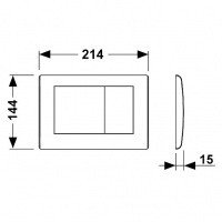 TECE Planus 9240320 Накладная панель для унитаза, купить в интернет-магазине сантехники Сантехмаг.Ру