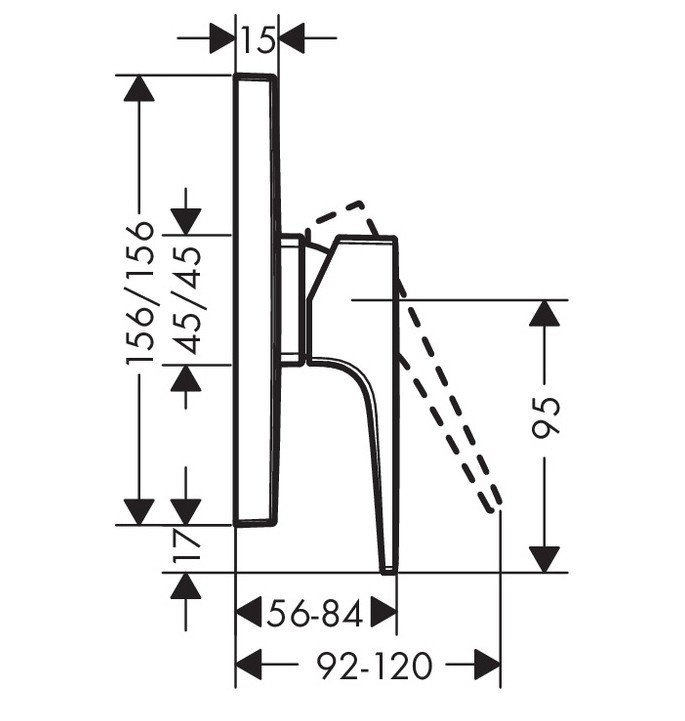 Hansgrohe Metropol 32565670 Смеситель для душа - внешняя часть (чёрный ...