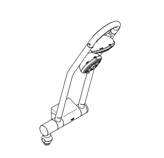 GROHE Freehander 27004000 Душевая система для настенного монтажа (хром ...
