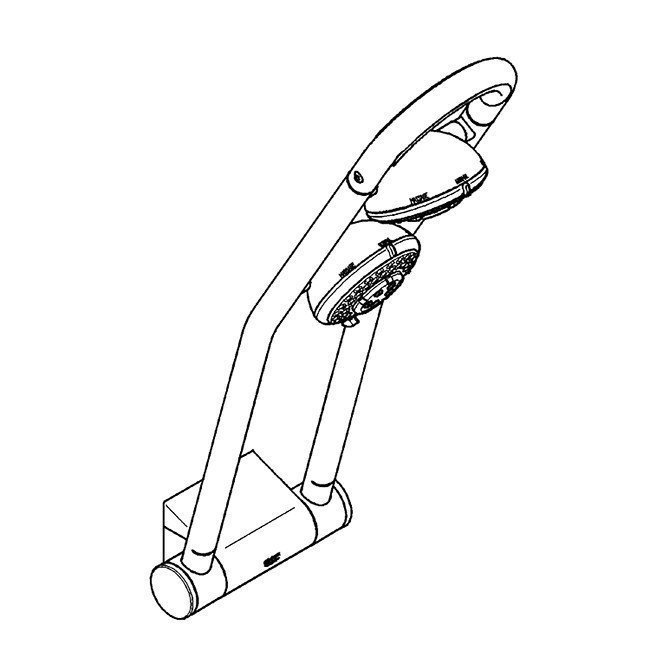 GROHE Freehander 27005000 Душевая система для скрытого монтажа (хром ...
