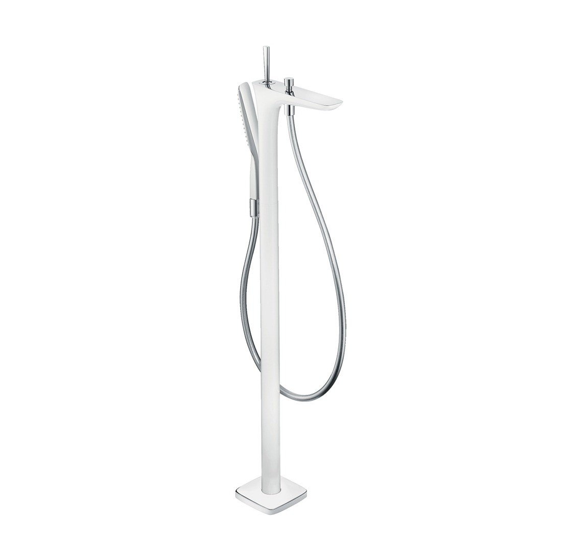 Hansgrohe PuraVida 15473400 - Напольный смеситель для ванны (белый ...