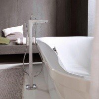 Hansgrohe PuraVida 15473400 - Напольный смеситель для ванны (белый ...