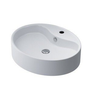 Bravat Source C22250W-ENG Раковина накладная 506*395 мм (Белый ...