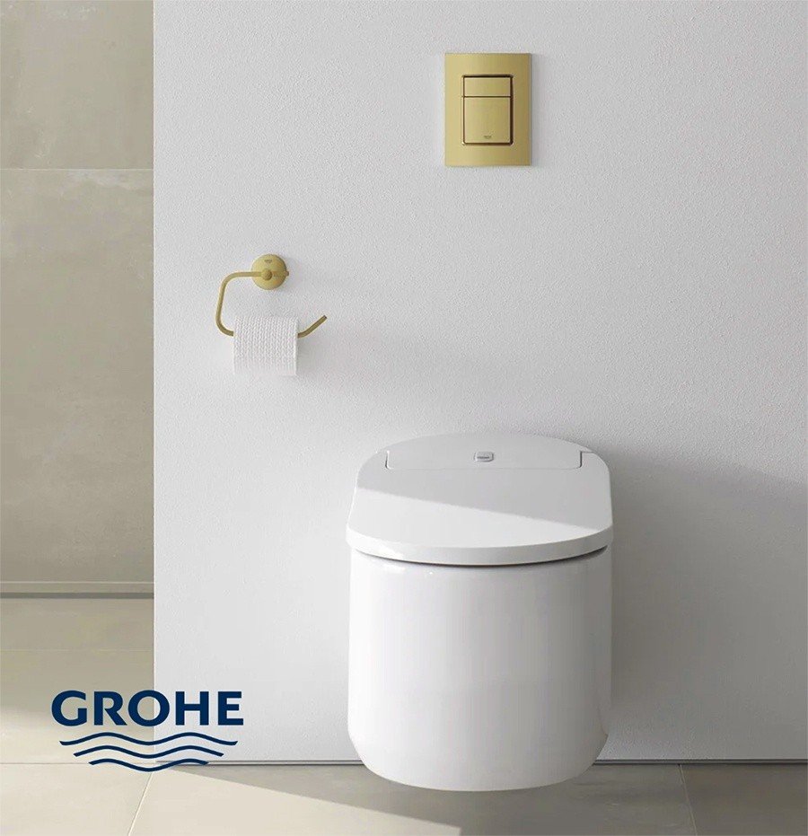 GROHE Essentials 40689GN1 Держатель туалетной бумаги (золото ...