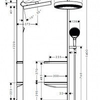 Hansgrohe Rainfinity Showerpipe 360 26842700 Душевая система, купить в ...