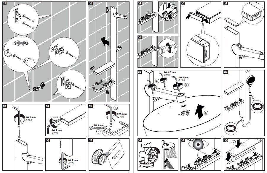 Hansgrohe Rainfinity Showerpipe 360 26842700 Душевая система, купить в ...