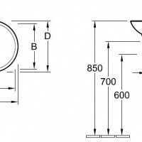 Раковина 51440001 VILLEROY&BOCH Loop Friends, купить в магазине ...
