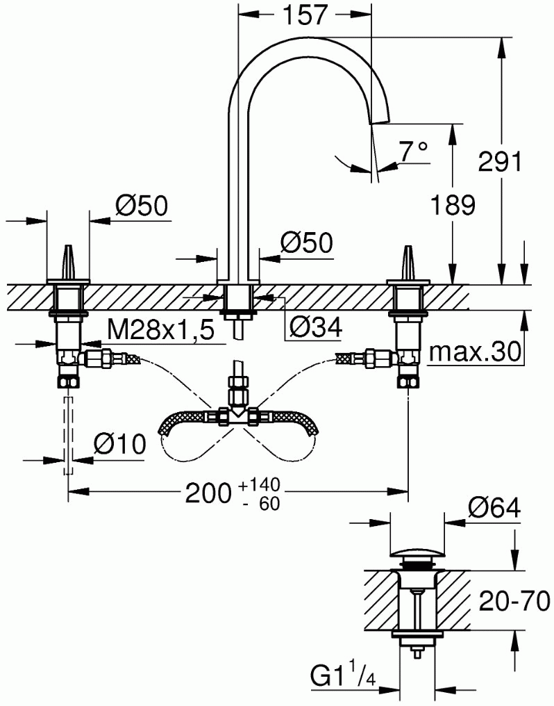 GROHE Icon 3D Atrio 20609SD0 Высокий смеситель для раковины, в интернет ...