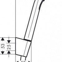 Hansgrohe Croma Select E 1jet 26412400 Душевой гарнитур (хром/белый ...