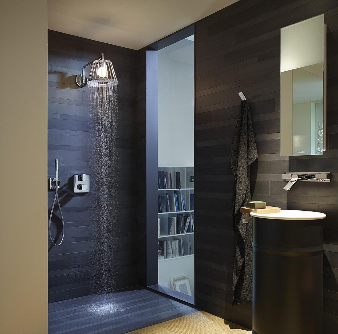 AXOR LampShower 26031000 Верхний душ - настенный Ø 275 см (хром), в ...