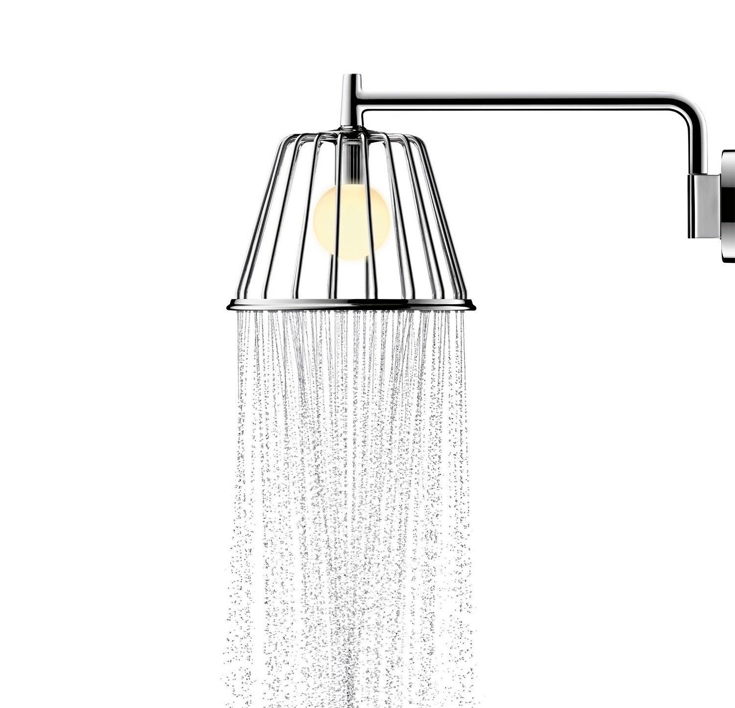 AXOR LampShower 26031000 Верхний душ - настенный Ø 275 см (хром), в ...