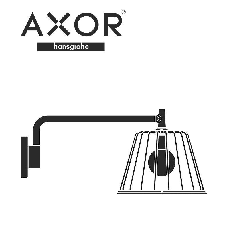 AXOR LampShower 26031000 Верхний душ - настенный Ø 275 см (хром), в ...