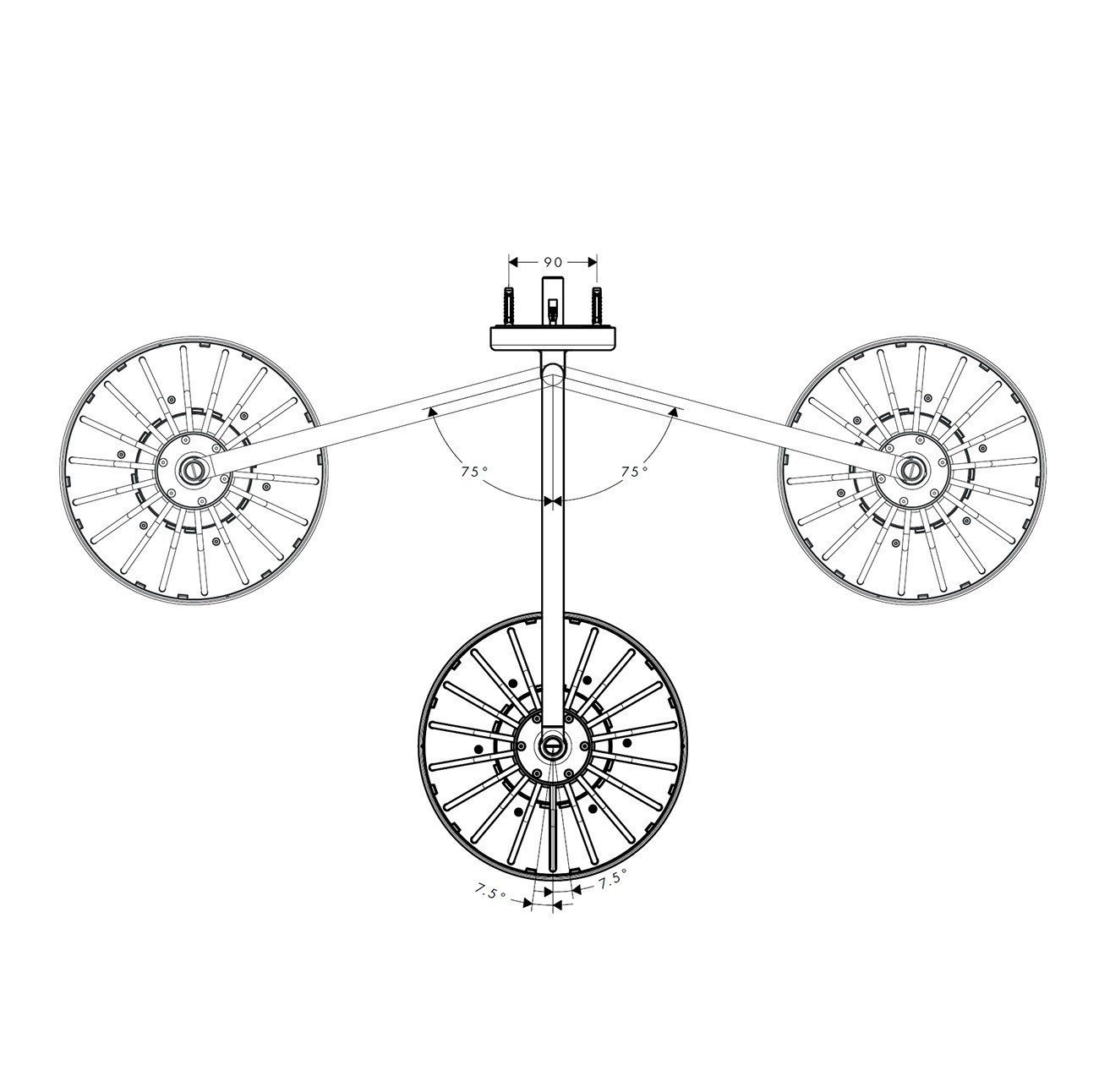 AXOR LampShower 26031000 Верхний душ - настенный Ø 275 см (хром), в ...