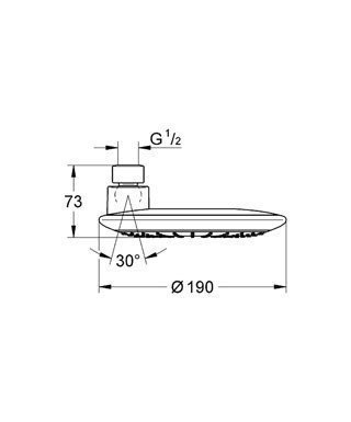 Grohe Rainshower Icon 27371 000 Верхний душ, в магазине сантехники ...