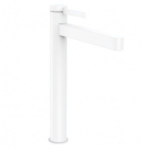 NOBILI Live LV00428/2WM Высокий смеситель для раковины (белый матовый ...