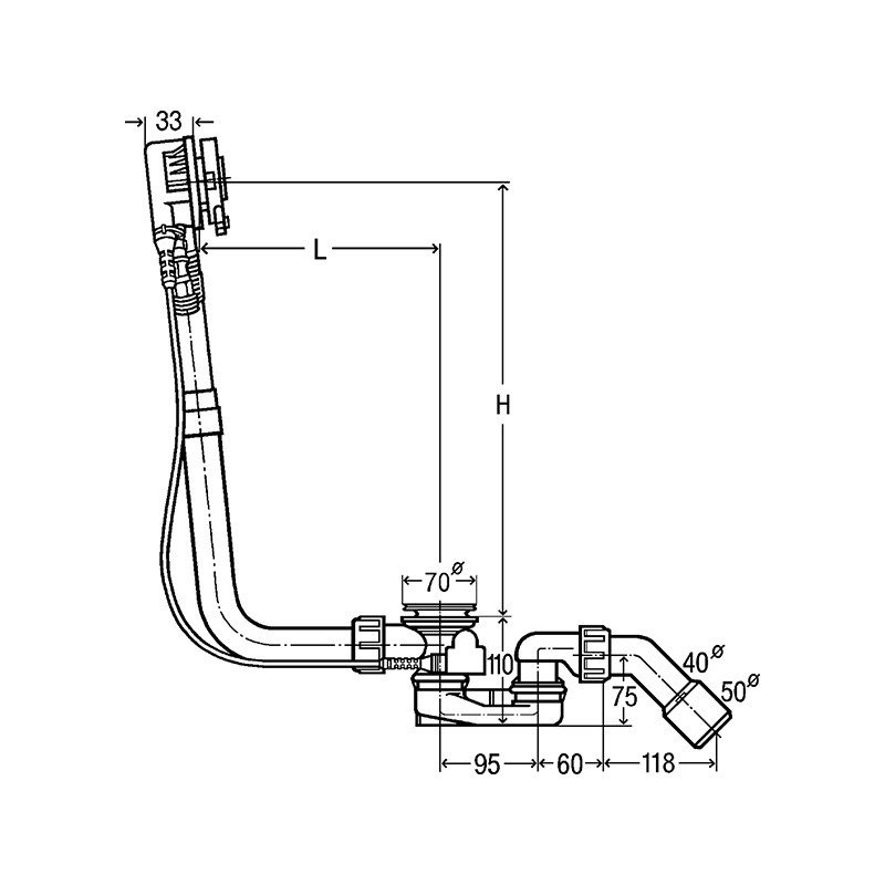 Viega Multiplex Trio 6161.62 арт. 727970 Слив-перелив с наливом для ...