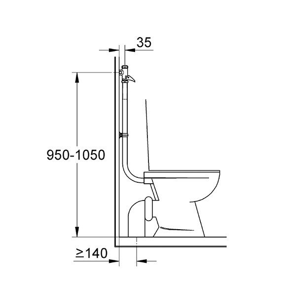 GROHE Rondo 37139000 - Смывное устройство для унитаза | друкшпюлер ...