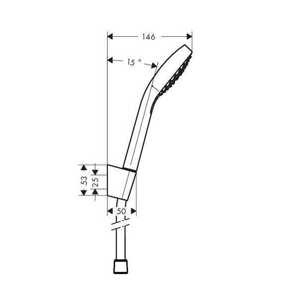Hansgrohe Croma Select S 26411400 Душевой набор Vario (хром - белый), в ...