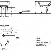 KERAMAG Flow 230900 Биде напольное, купить в магазине сантехники ...