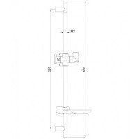 Lemark LM8062C Штанга для душа 685 мм (Хром), купить в магазине сантехники Сантехмаг.Ру