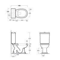 SIMAS Arcade AR821 Унитаз напольный со сливом в пол | чаша унитаза, купить в магазине сантехники ...