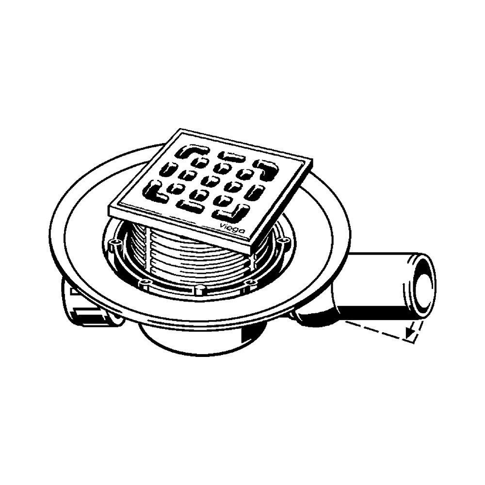 Viega Advantix 4935.1 арт. 557119 Душевой трап с декоративной панелью ...