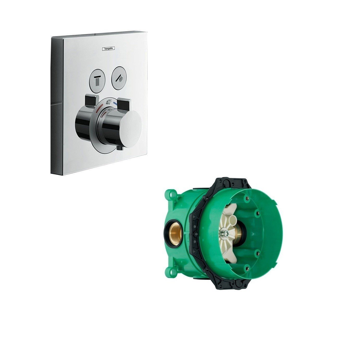 Hansgrohe ShowerSelect 15763000+01800180 Термостатический смеситель, в ...