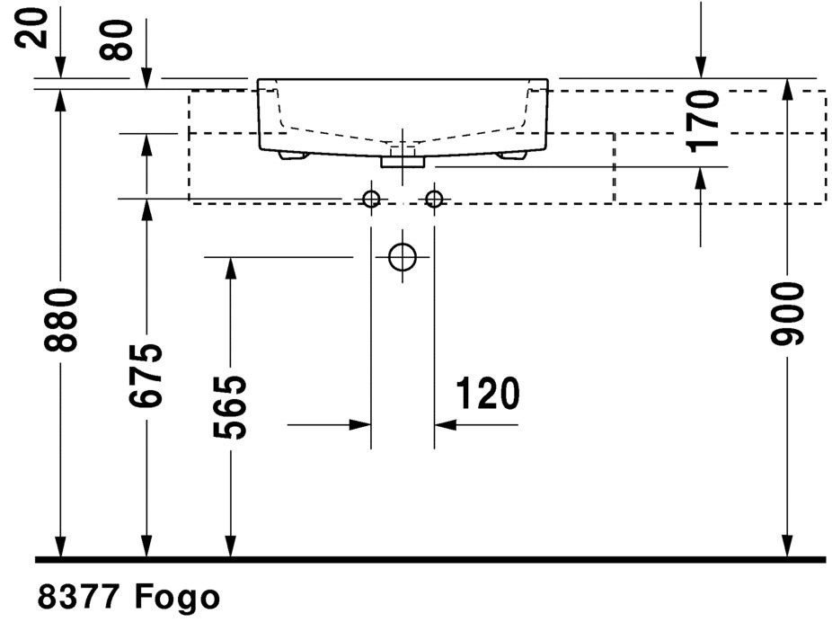 Duravit Vero 0314550000 Раковина на 55 см, в магазине сантехники ...