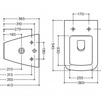 Jaquar Florentine FLS-WHT-5951 Унитаз подвесной, в магазине сантехники ...