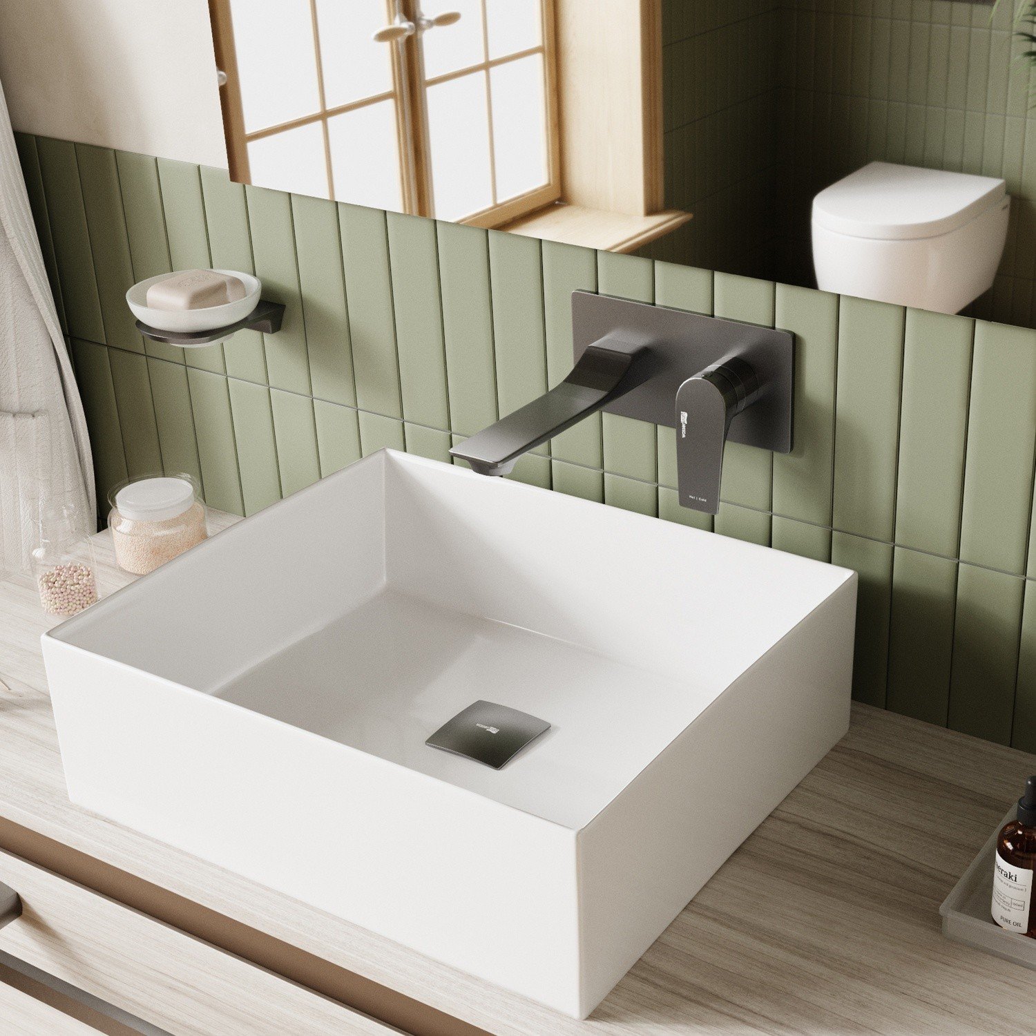 WasserKRAFT Wiese 8430 Настенный смеситель для раковины (оружейная ...
