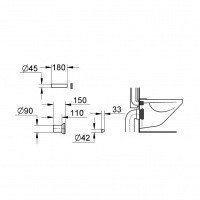 GROHE Dal 37311K00 Наливной и сливной гарнитур для унитаза, в магазине ...