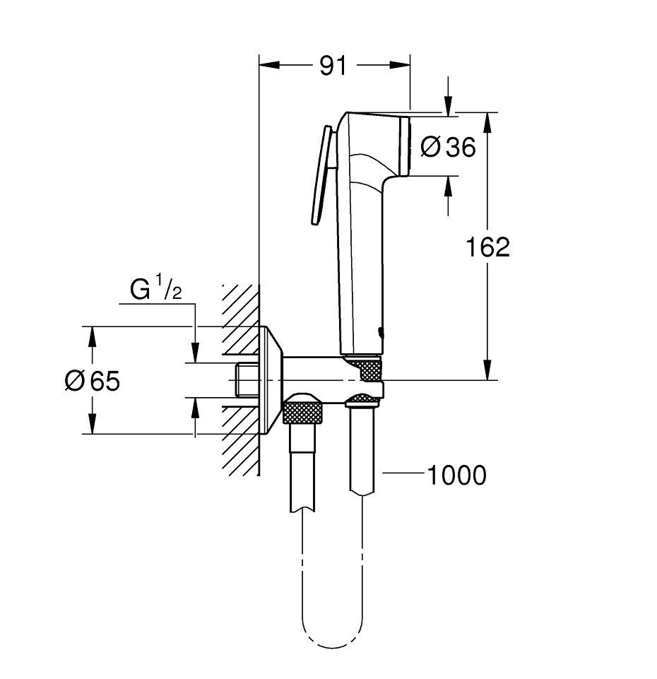 GROHE Tempesta-F Trigger Spray 30 26358000 - Гигиенический душ | набор ...