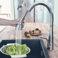 GROHE Touch Zedra 30219002 Высокий сенсорный смеситель кухни, в ...
