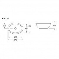 Villeroy & Boch Loop & Friends 61612001 - Раковина врезная 48*32 см ...