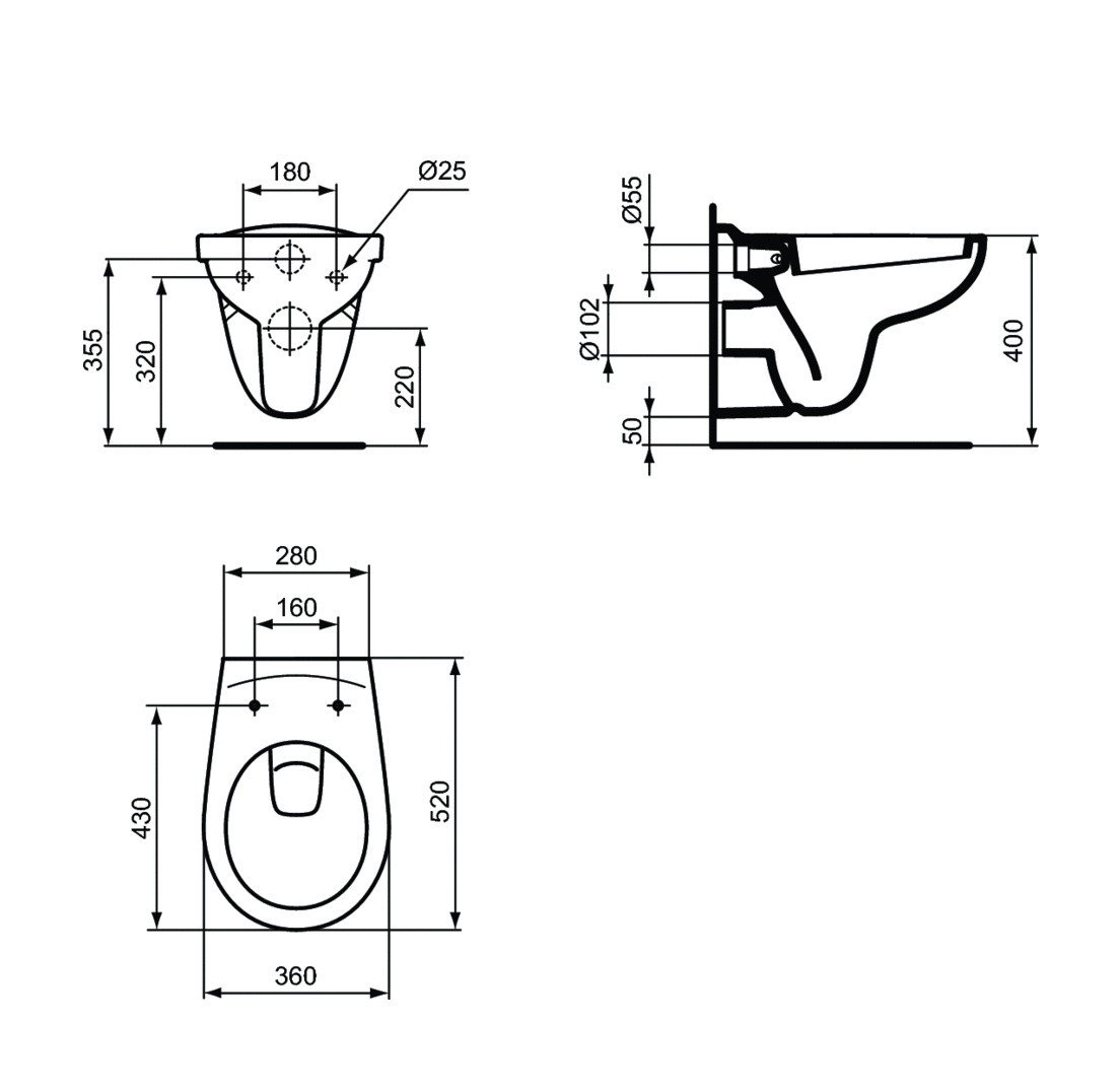Ideal Standard San Remo K705301 - Сиденье с крышкой для унитаза, купить ...