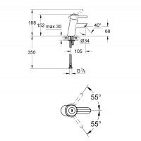 GROHE Concetto 32240000 Смеситель для раковины (хром), купить в ...