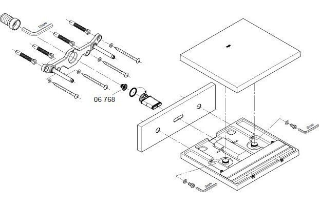 Каскадный излив для ванны и душа Grohe Allure Brilliant 13319 000, в ...