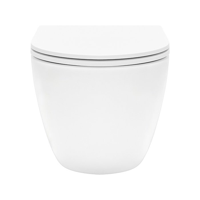 TECE Spring R 9700998P Унитаз подвесной, безободковый - комплект с сиденьем Soft Close (белый ...