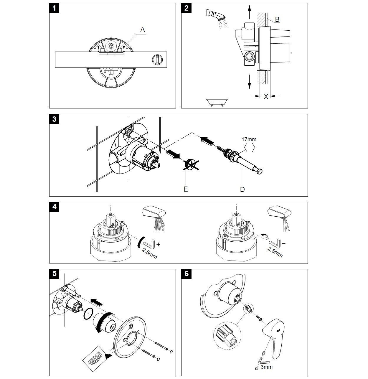 GROHE Eurostyle 33635001 Смеситель для душа, в магазине сантехники ...