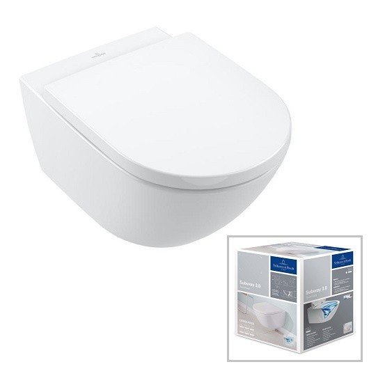 Villeroy & Boch Subway 3.0 4670TS01 Унитаз подвесной, безободковый ...