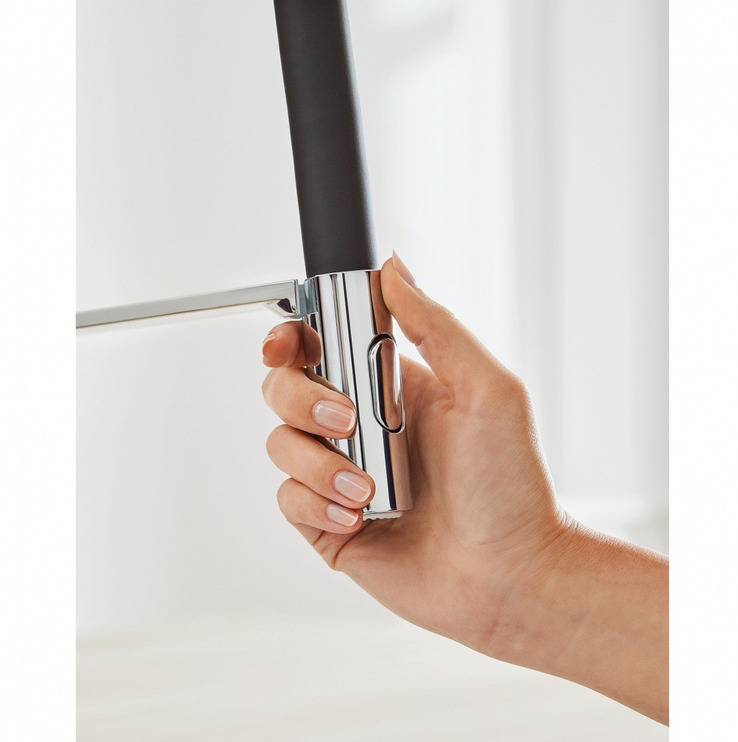 Высокий смеситель для кухни с выдвижной лейкой 31491000 Grohe Concetto ...