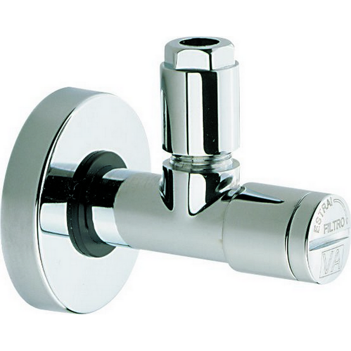 Cisal ZA00290021 Угловой вентиль для подключения смесителя 1/2" (хром ...
